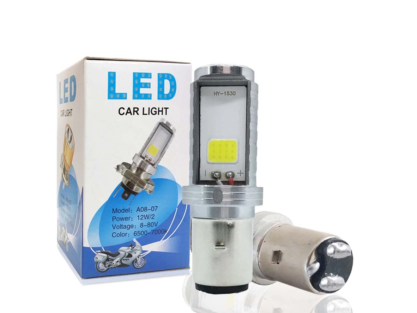Koplamp 12V 35W/35W 6500K - BA20D LED - EZrider.nl