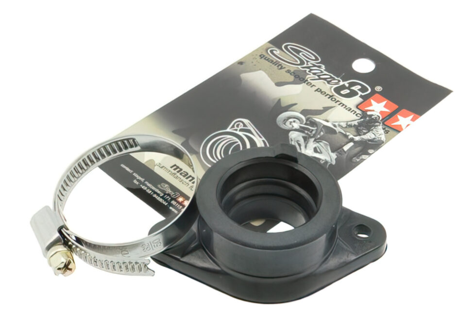 Inlaatadapter rubber Stage6 30mm (Derbi D50B0, EBE, EBS en Minarelli ...