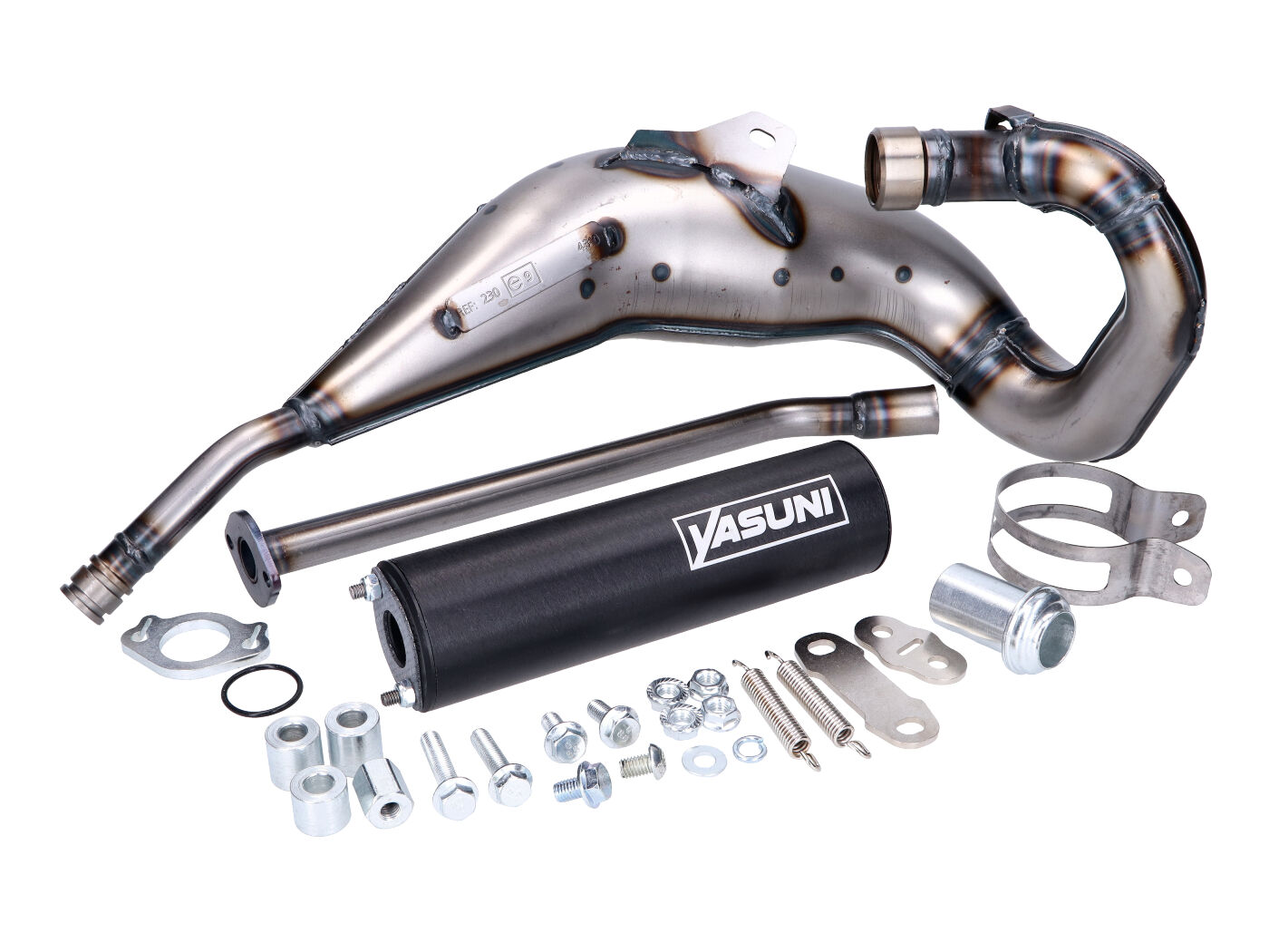 Uitlaat Yasuni Cross ML zwart voor Aprilia RX, SX, Derbi Senda R, SM ...