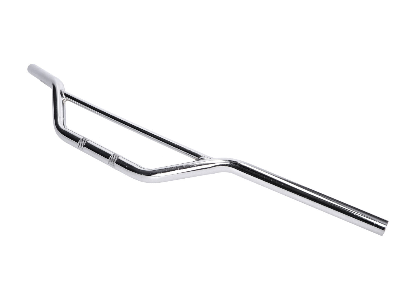 Cross stuur staal met stang verchroomd 22mm - 820mm - EZrider.nl